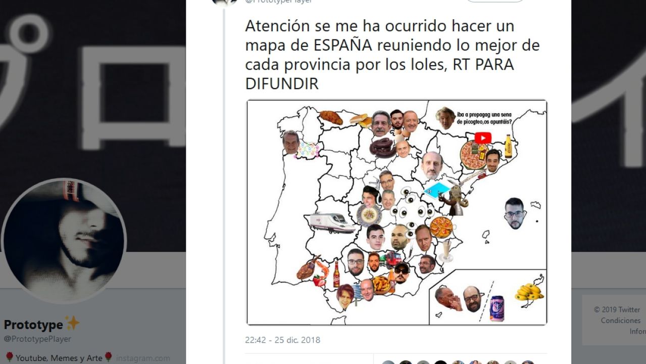 El mapa español de los memes