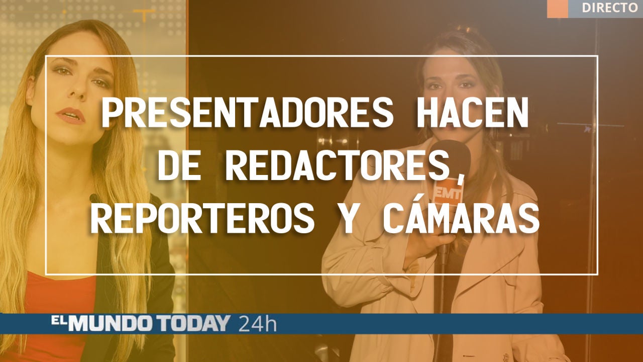 Presentadores hacen de redactores, reporteros y cámaras