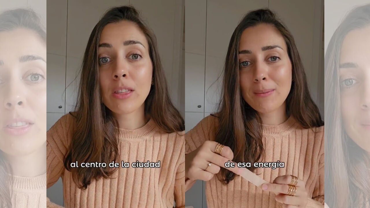 Esta chica se pone una tirita en el ombligo para no absorber energías ...