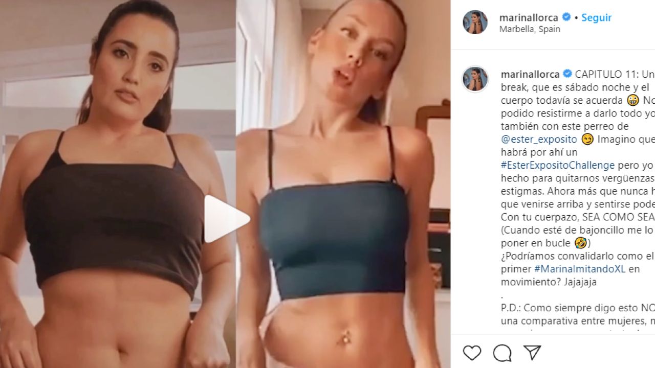 Marina Llorca, la modelo ‘curvy’ que se ha hecho viral imitando el perreo de Ester Expósito