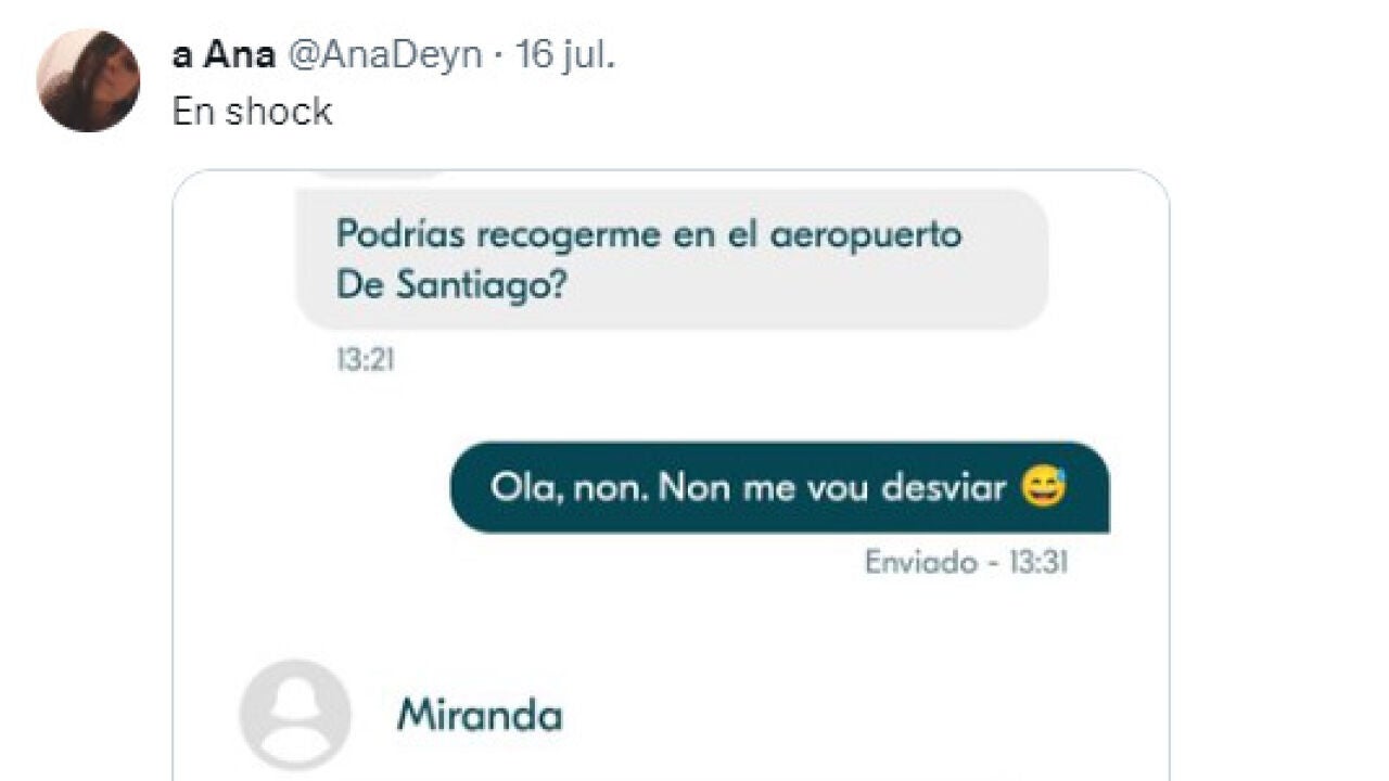 La tensa conversación en BlaBlaCar entre dos chicas en Galicia ...