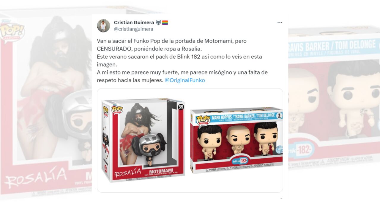 Los fans de Rosalía critican la censura de su Funko Pop, inspirado en ...