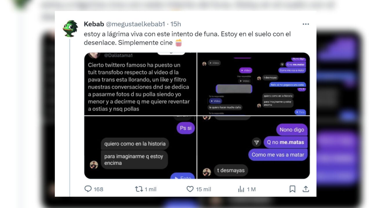 La conversación entre el tuitero Mario Llorente y una chica trans con ...