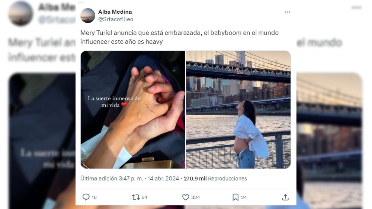 Mery Turiel confirma que está embarazada de su primer hijo