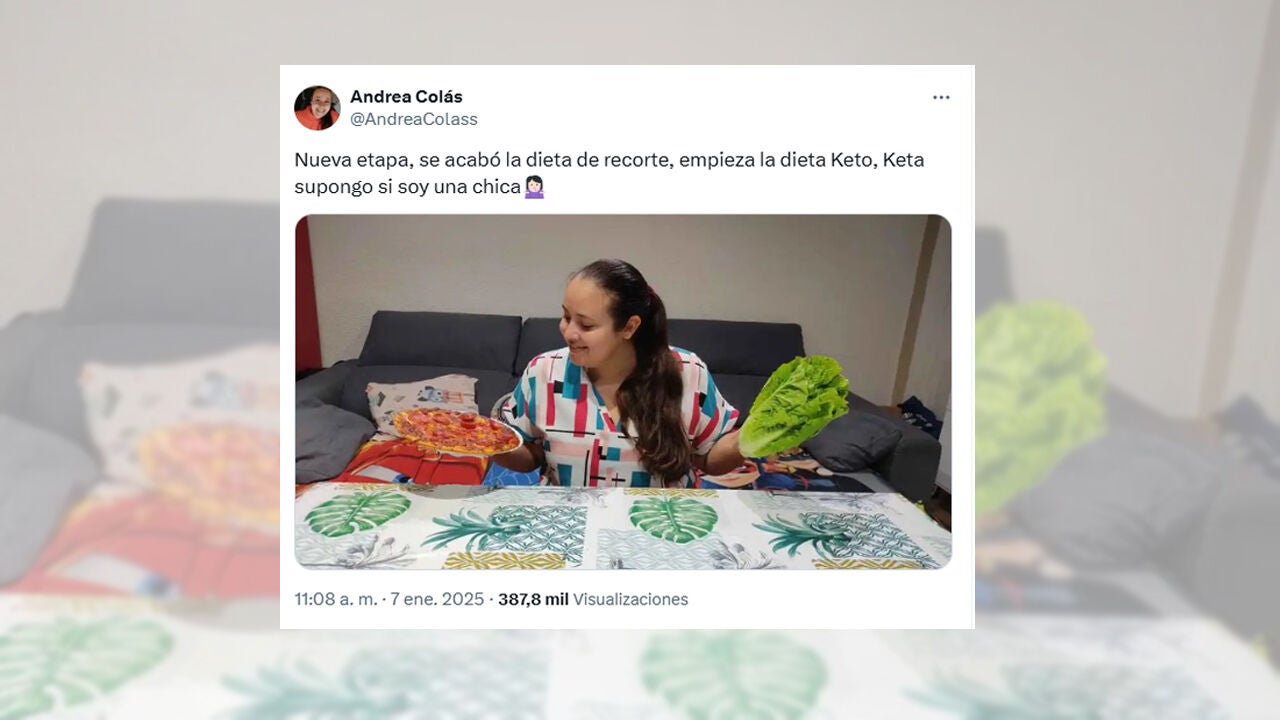 Andrea Colás desata la polémica con su nueva dieta keto y las redes no ...